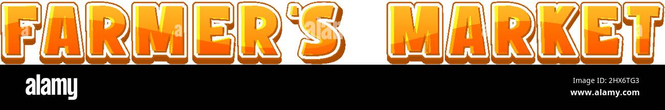 Farmer's Market typography design illustration Stock Vector Image & Art ...