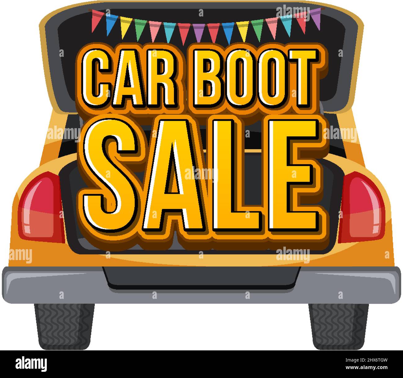 Car boot sale Stock Vector Images - Alamy