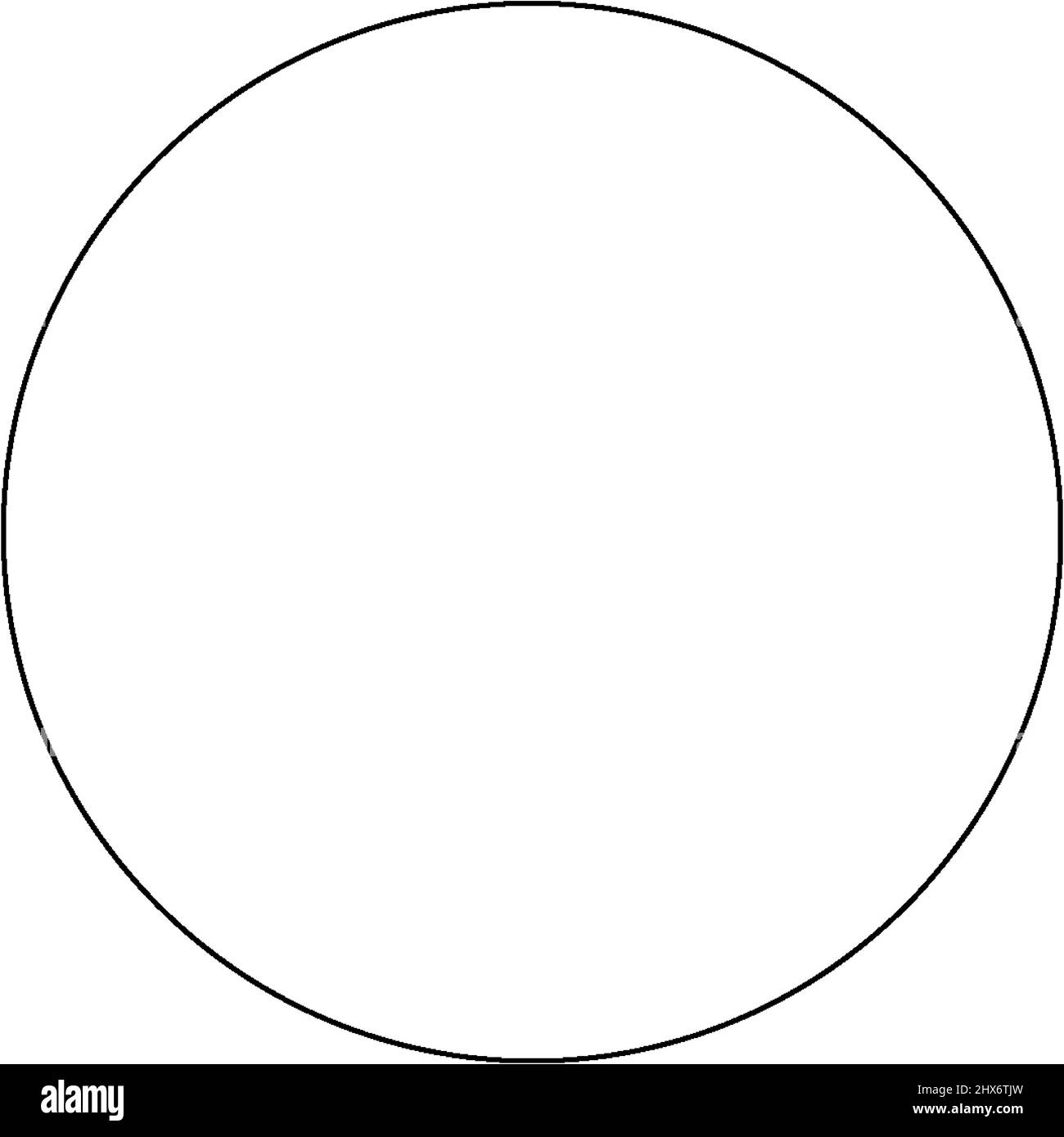 Circle shape black and white doodle character illustration Stock Vector ...