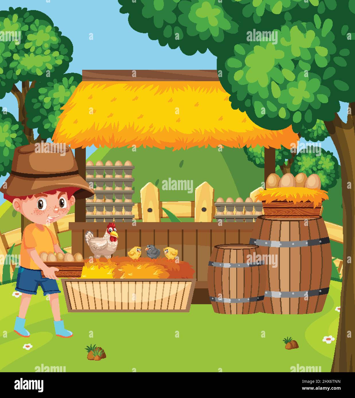 Street scene stall shop Stock Vector Images - Alamy