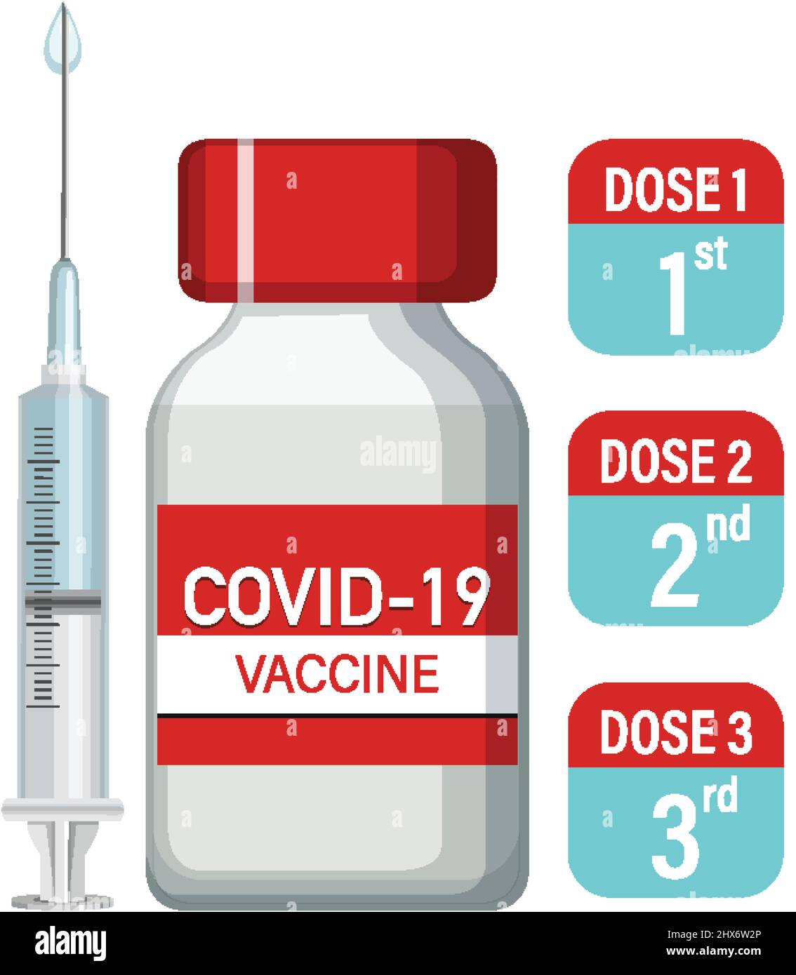 Booster shorts covid 19 vaccine logo illustration Stock Vector Image ...