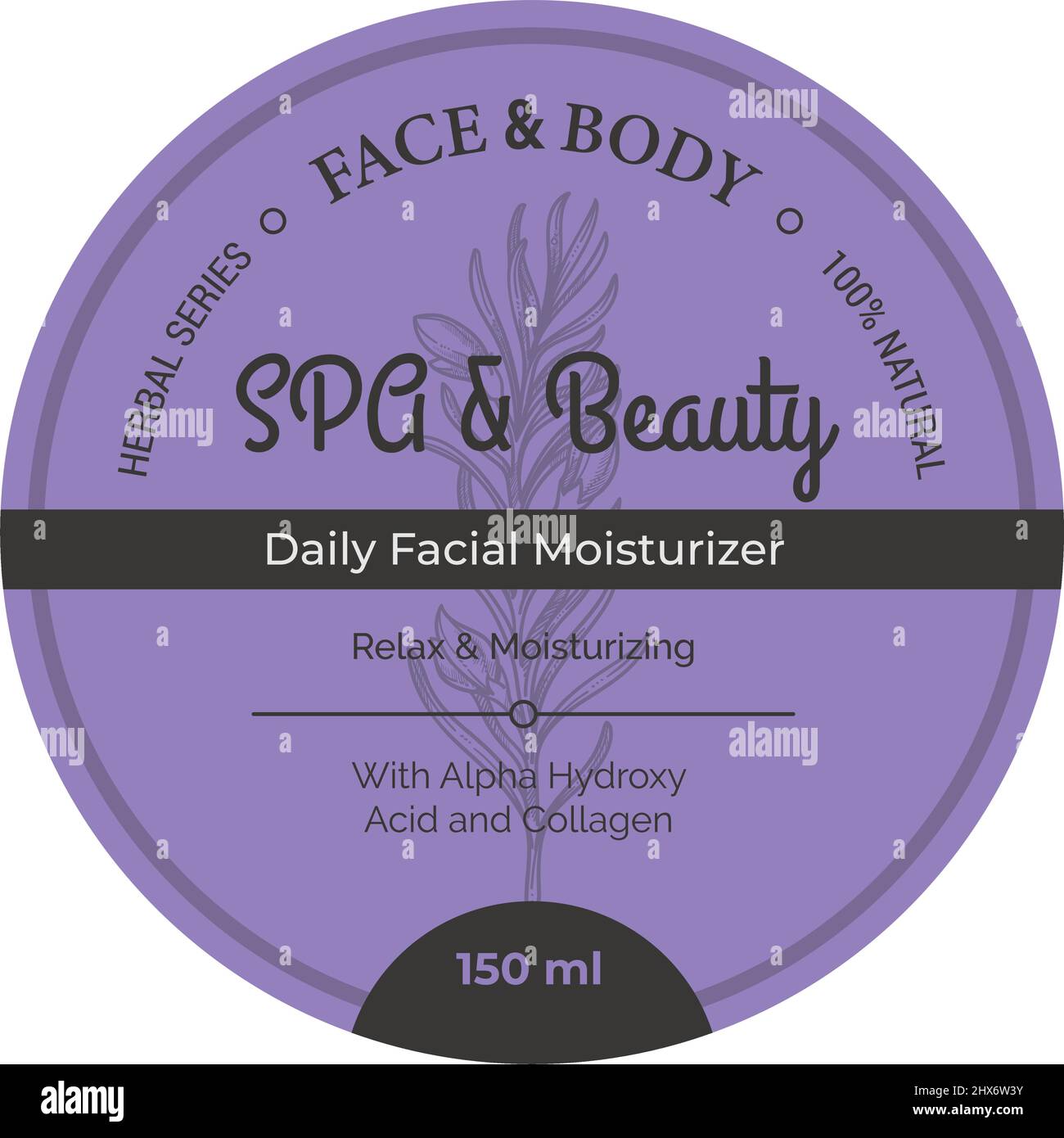 Female applying moisturizing face Cut Out Stock Images & Pictures - Alamy