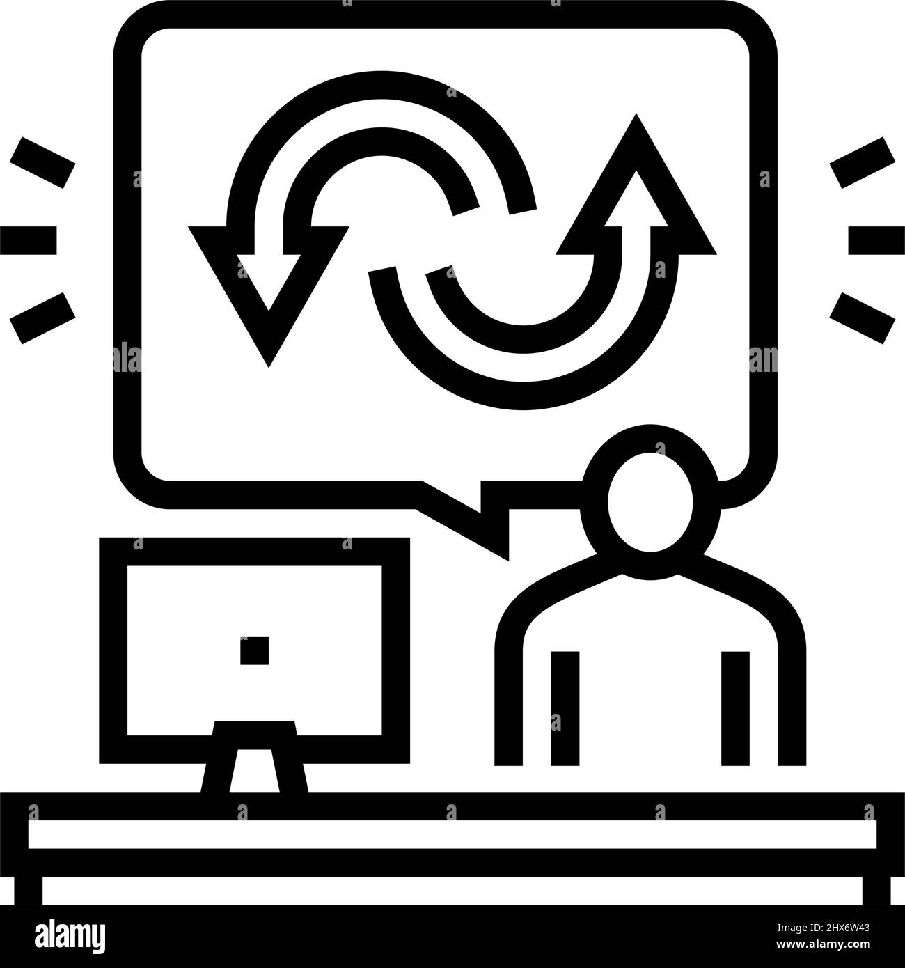 behavior user line icon vector illustration Stock Vector Image & Art ...