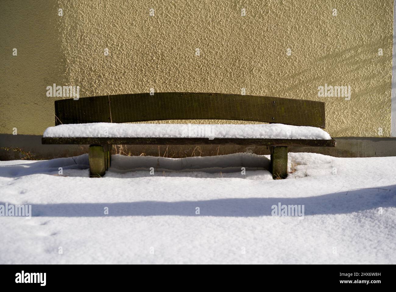 Winter with lots of snow in Bavaria is beautiful again every year Stock ...