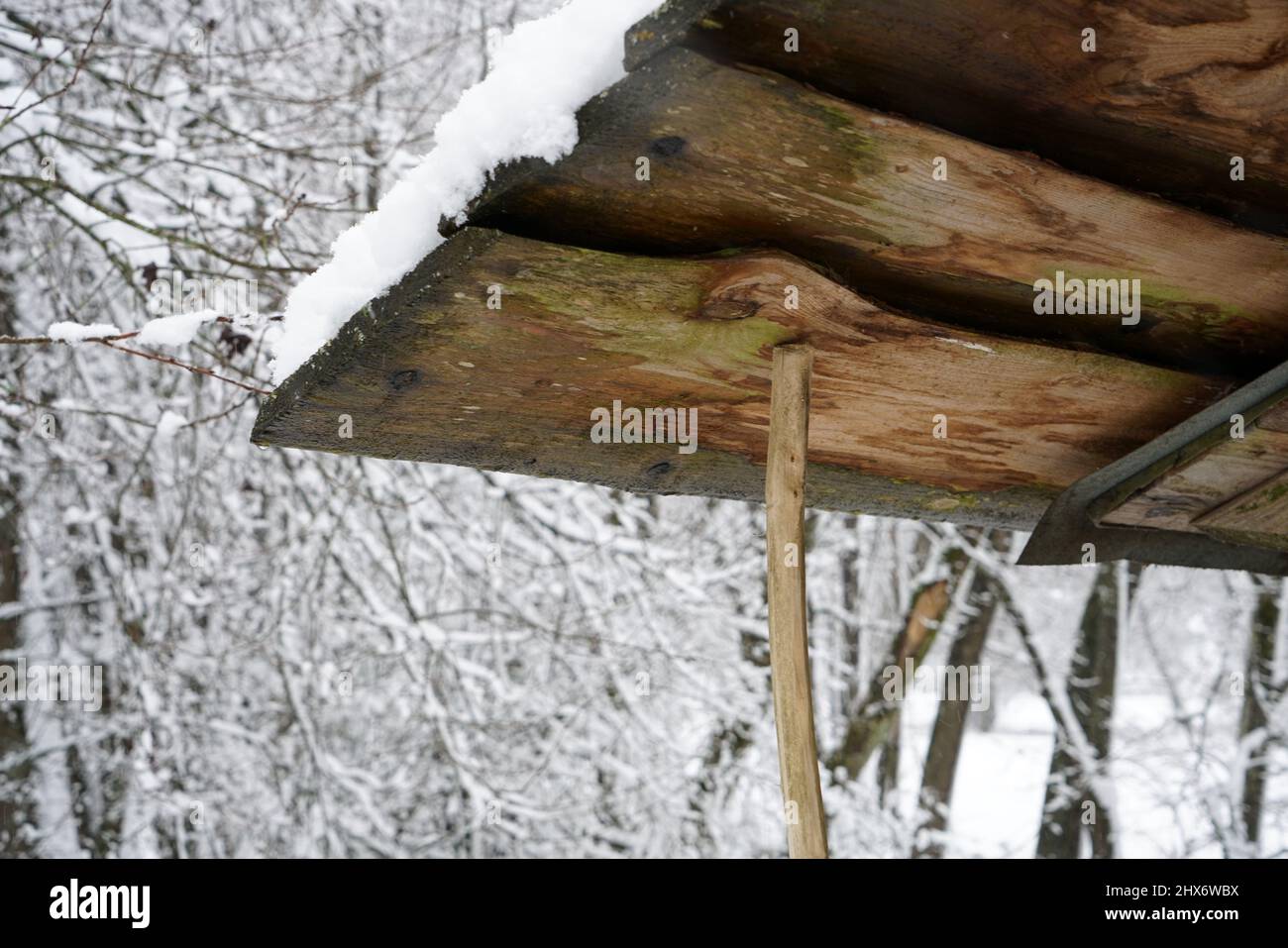 Winter with lots of snow in Bavaria is beautiful again every year Stock ...