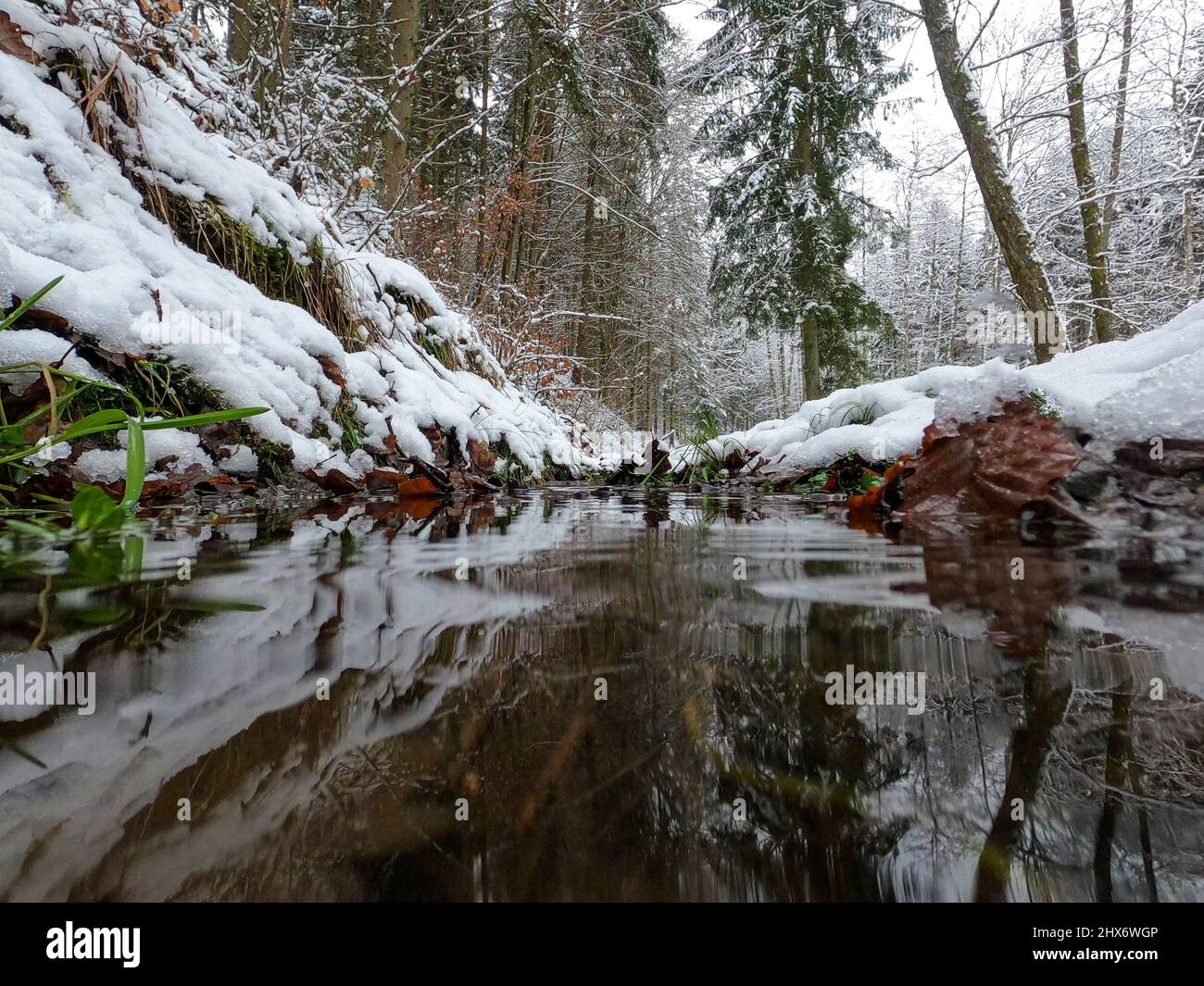 Winter with lots of snow in Bavaria is beautiful again every year Stock ...