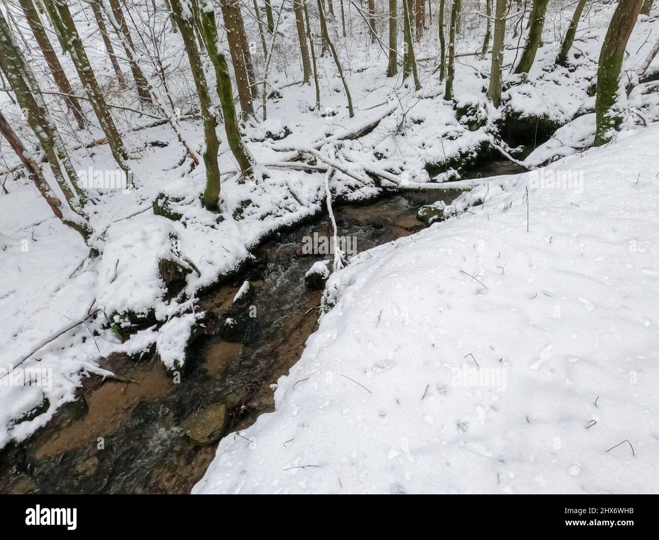 Winter with lots of snow in Bavaria is beautiful again every year Stock ...