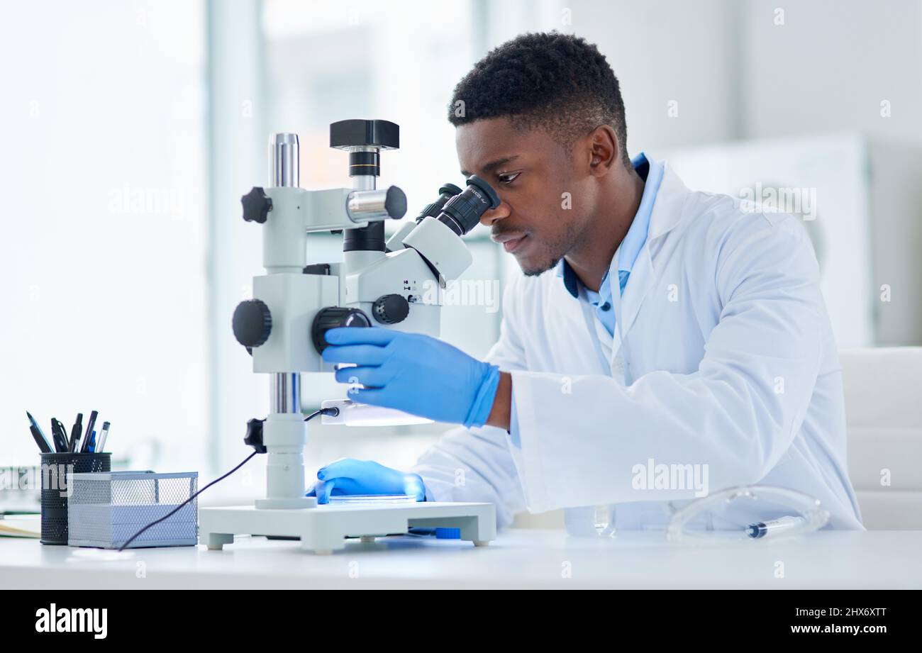 What an interesting find. Cropped shot of a focused young male ...