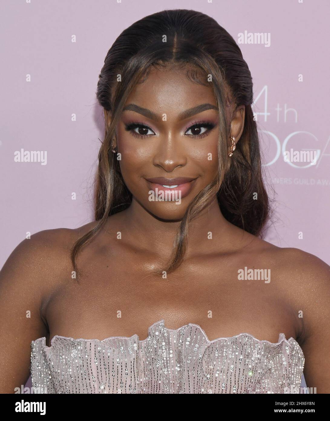 Monica, CA, March 9, 2022. Coco Jones arrives at the 24th CDGA (Costume ...