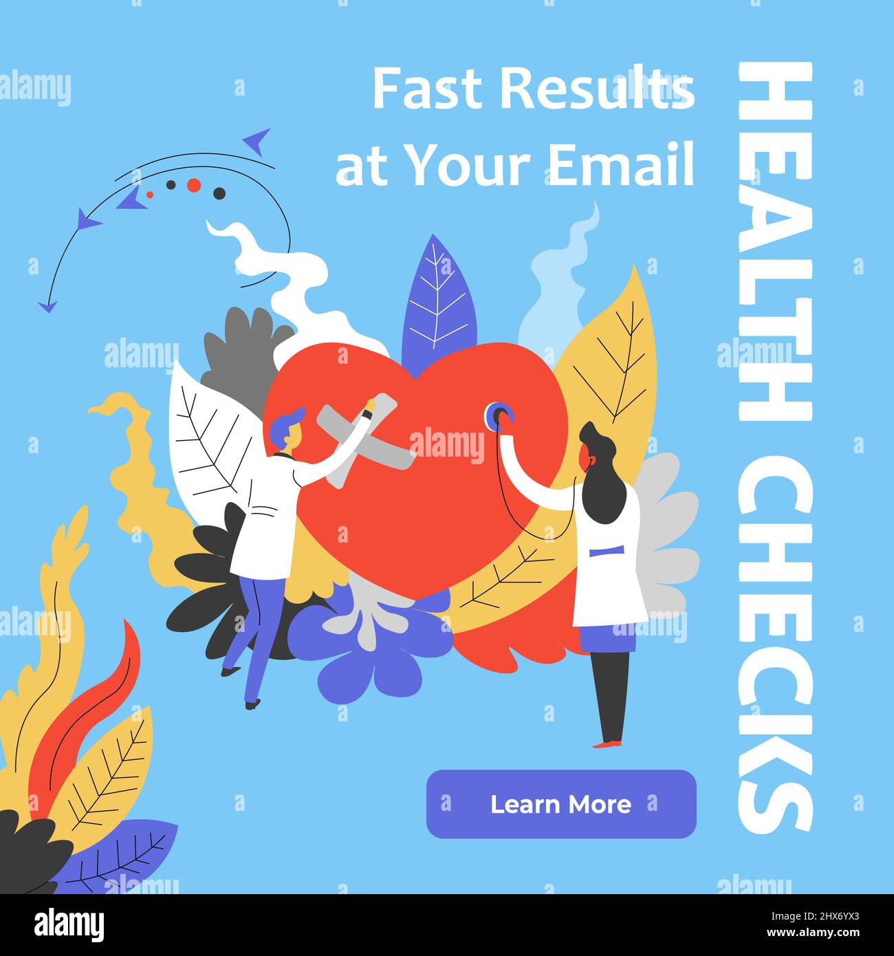 Doctor checks patient Stock Vector Images - Alamy