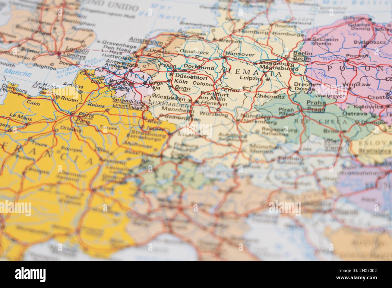 Europe Centered World Map High Resolution Stock Photography and Images ...