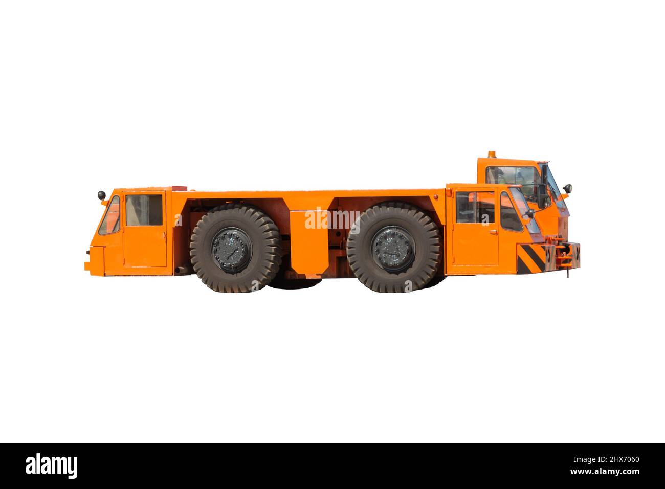 Aerodrome tow tractor for push back plane isolated Stock Photo - Alamy