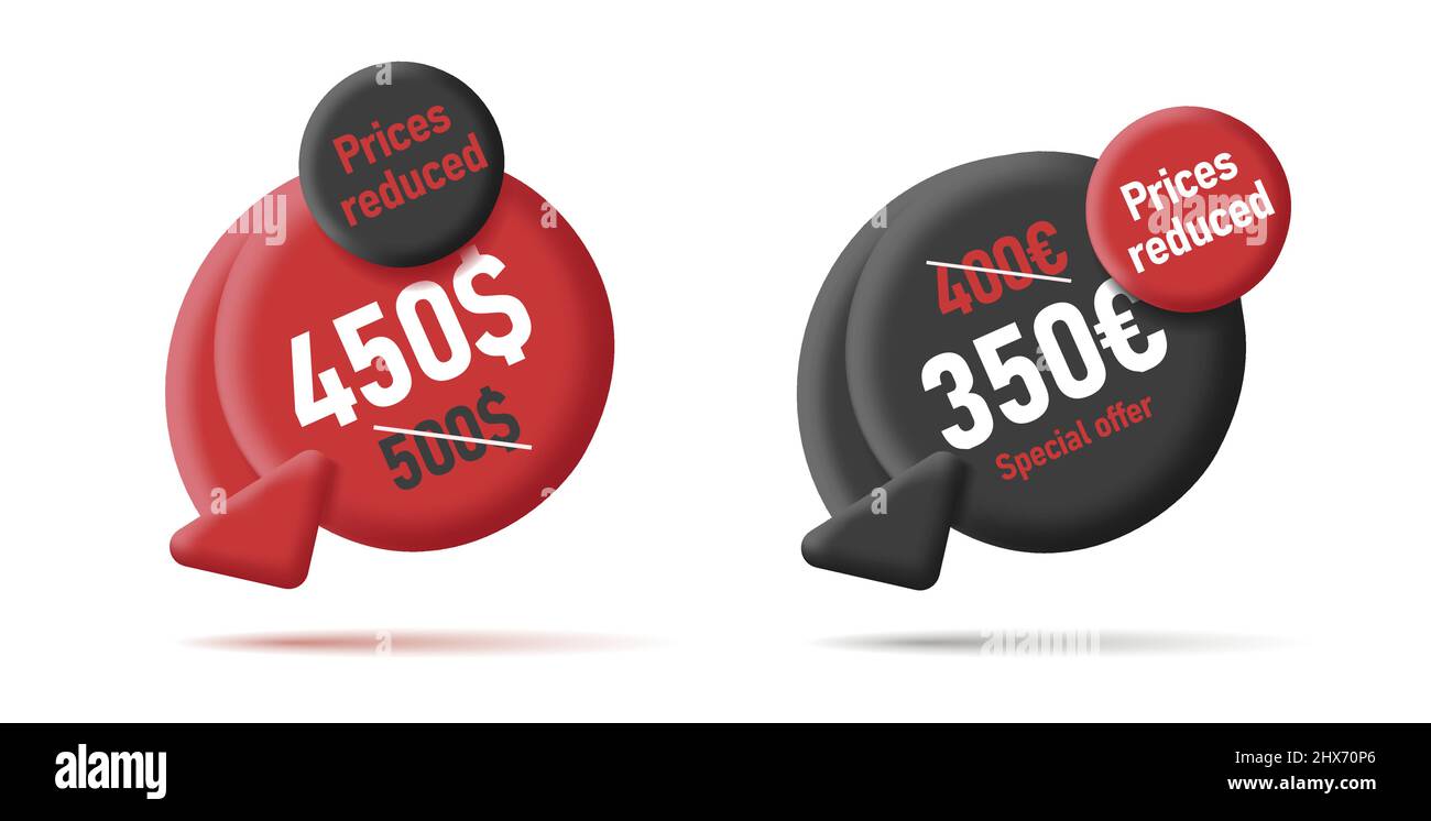 Special price 3d text down Cut Out Stock Images & Pictures - Alamy