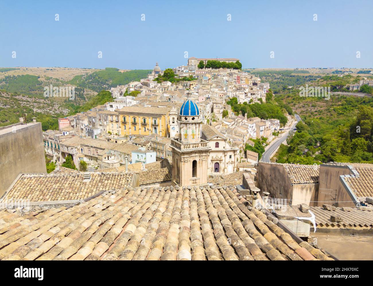 Ragusa (Sicilia, Italy) - A view of touristic baroque city in Sicily ...