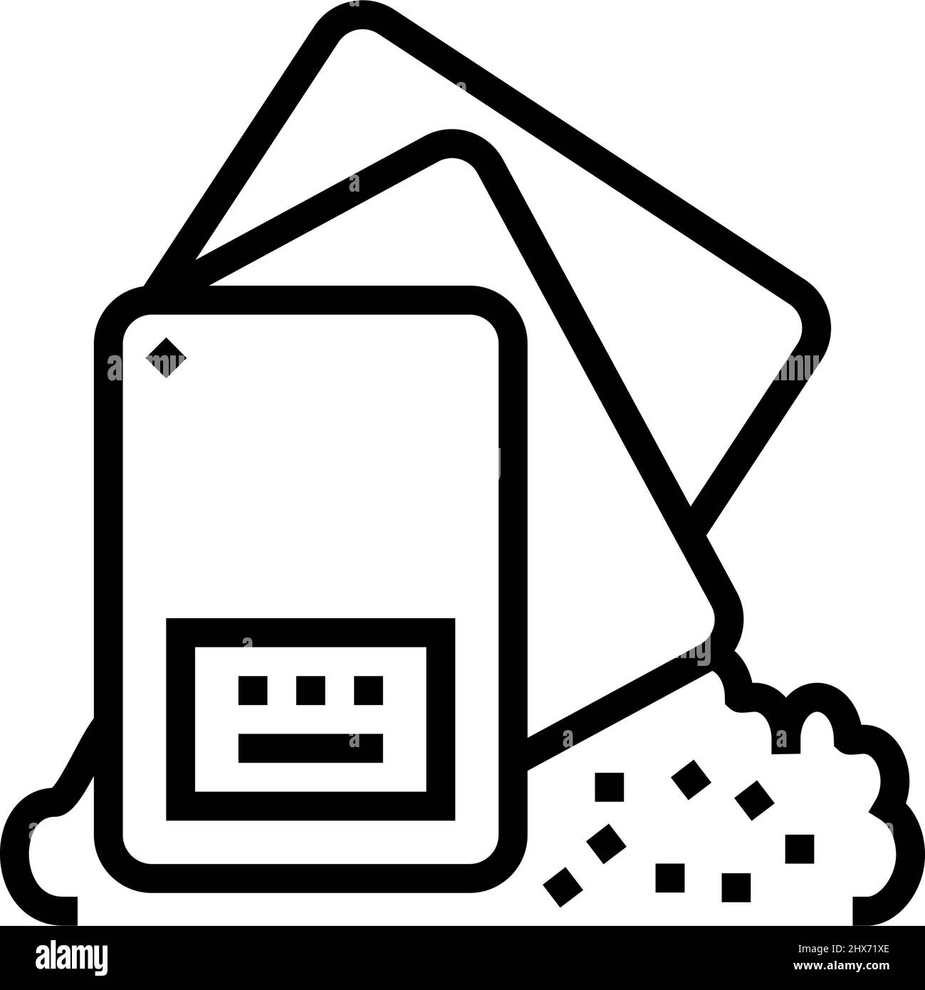 polyester resin thermoset line icon vector illustration Stock Vector ...