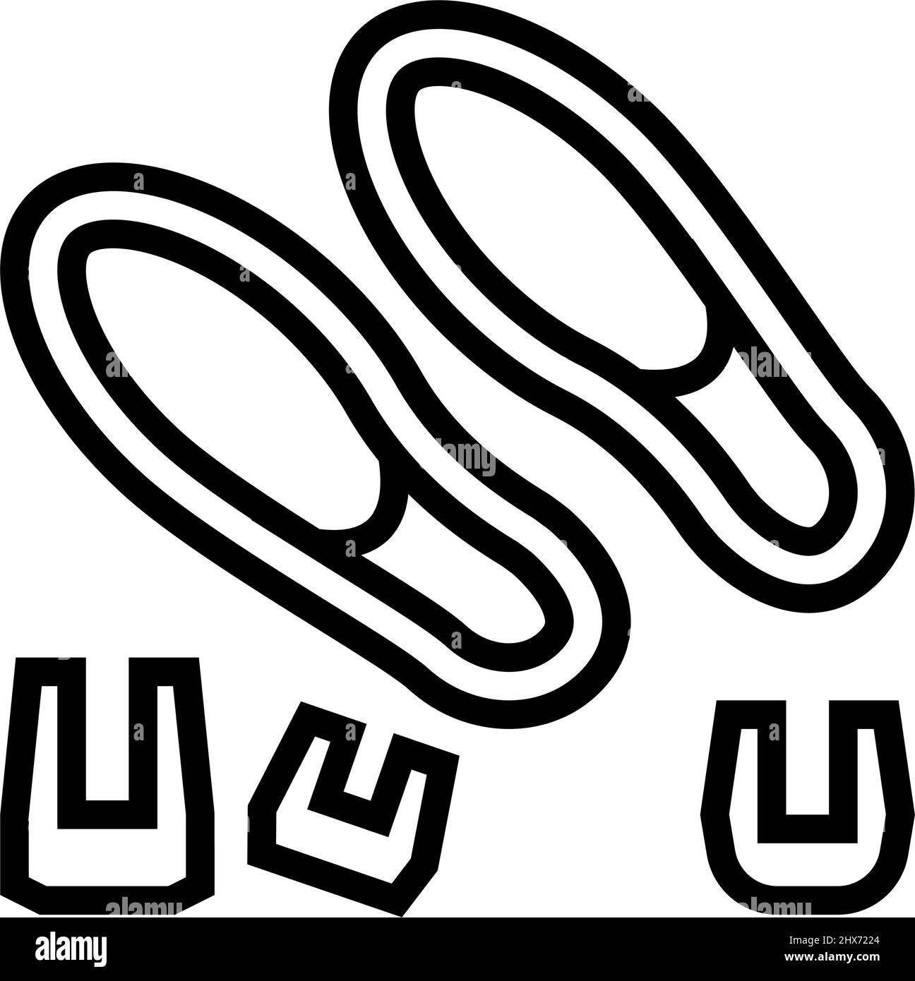 natural rubber elastomer line icon vector illustration Stock Vector ...