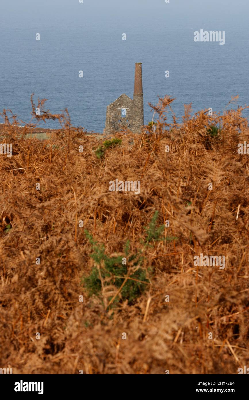 Remains of the Carn Galver mine pump house, Rosemergy, Cornwall ...