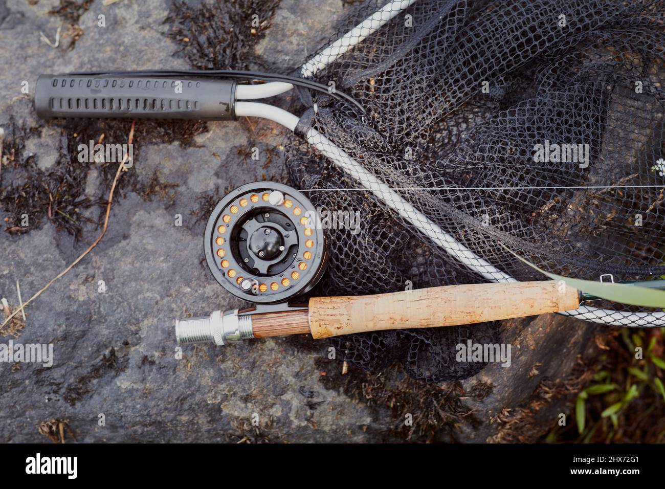 Fishing net rod hi-res stock photography and images - Alamy