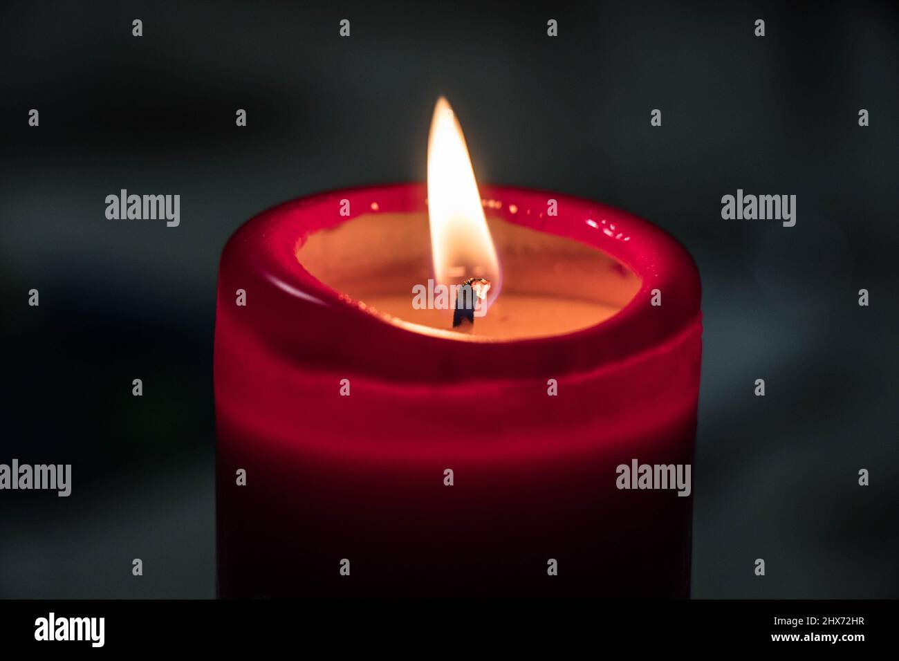 The flame of a candle Stock Photo - Alamy
