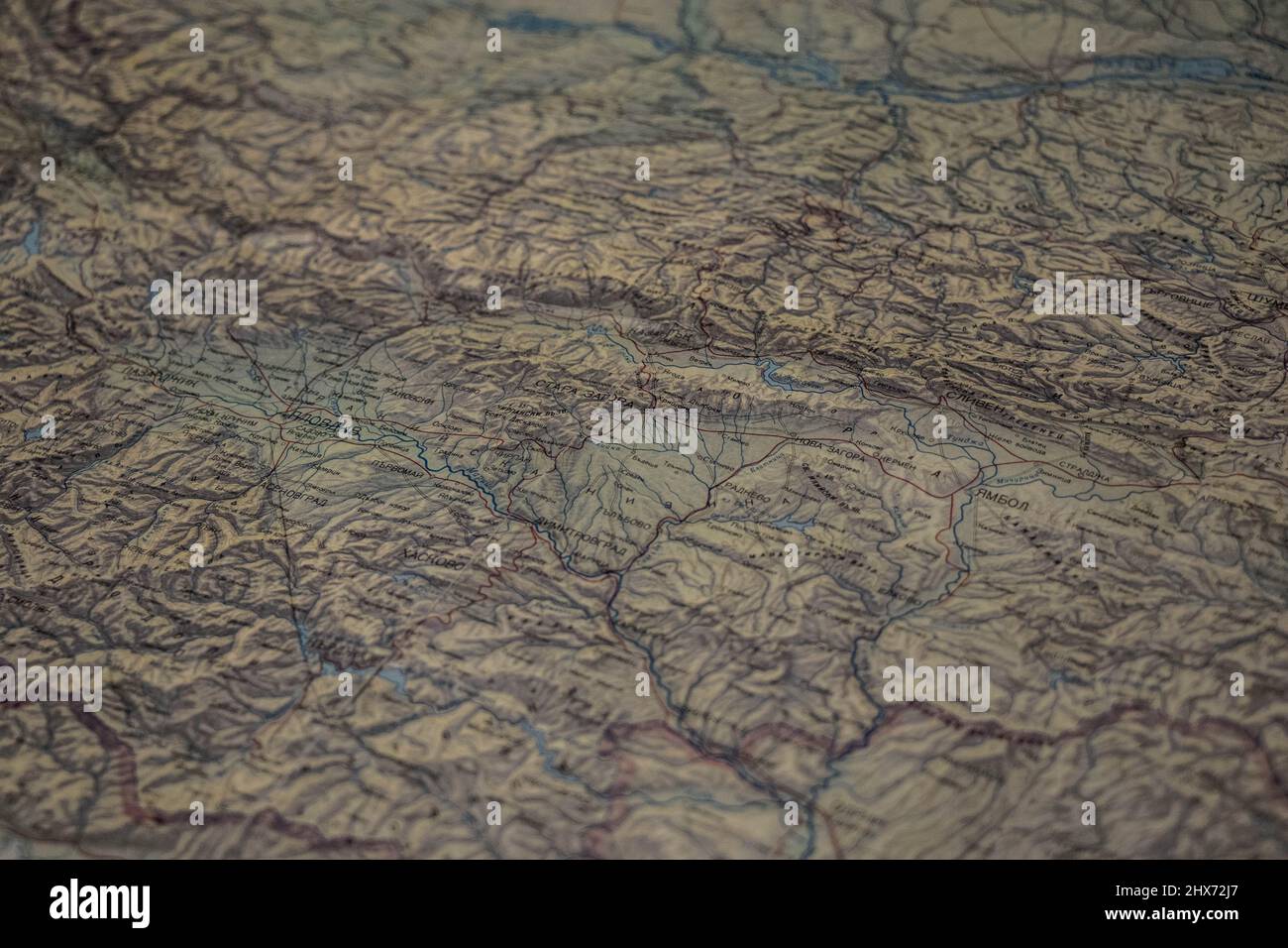 Old maps of rivers hi-res stock photography and images - Alamy