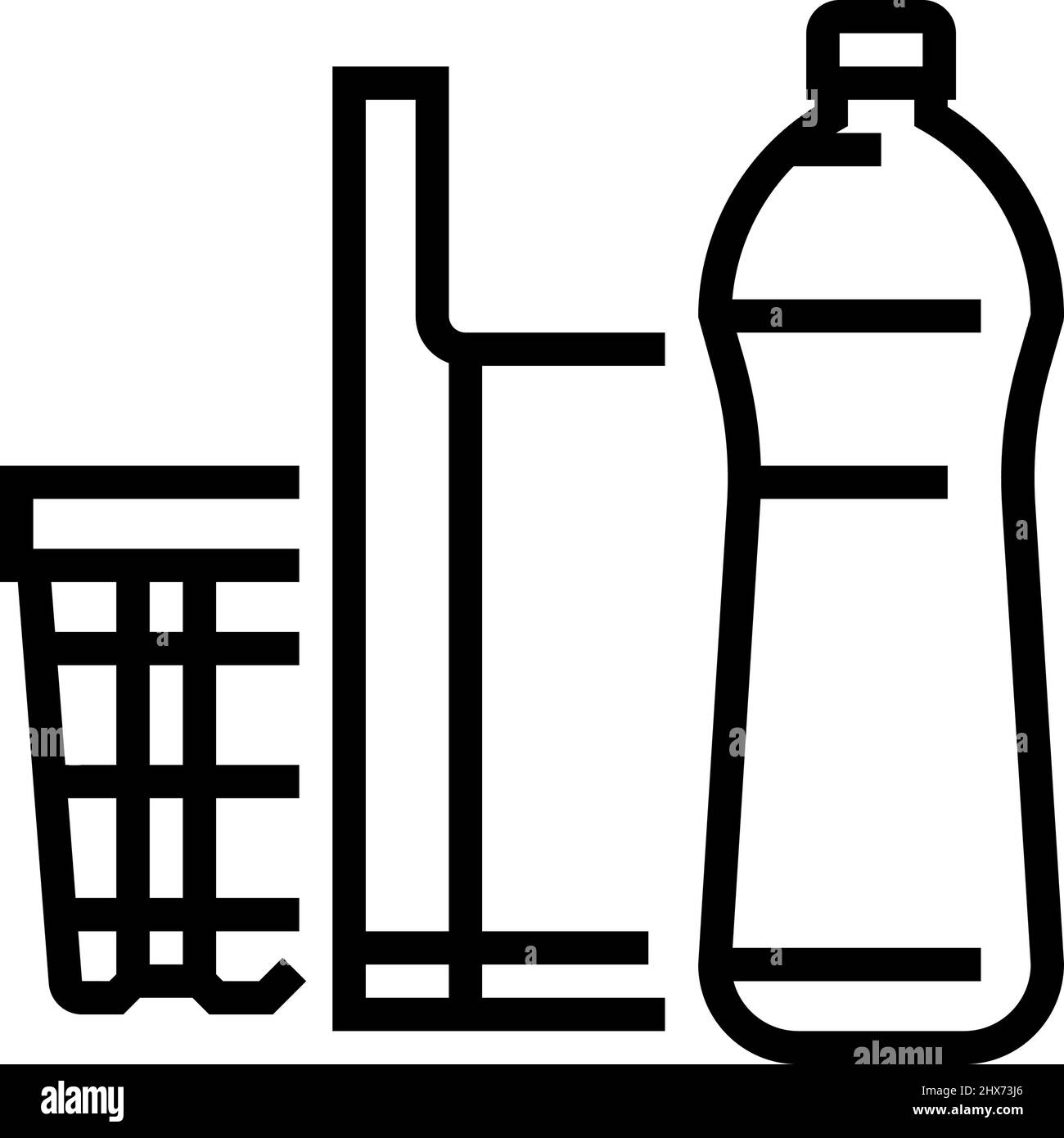 polyethylene thermoplastic line icon vector illustration Stock Vector ...