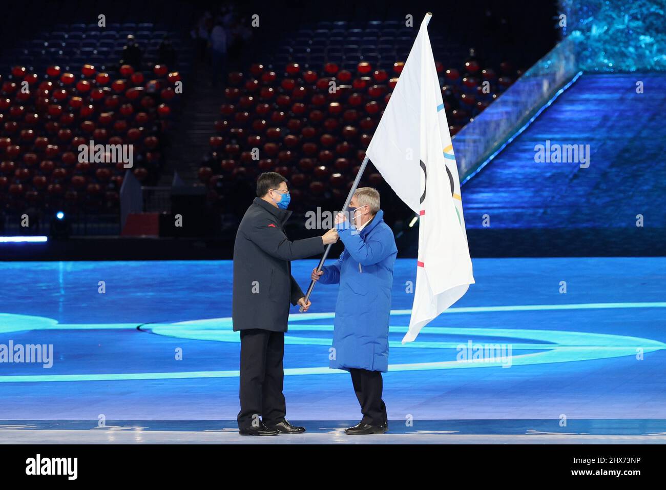 (L - R) Beijing Mayor Chen Jining, Thomas Bach IOC President, FEBRUARY ...