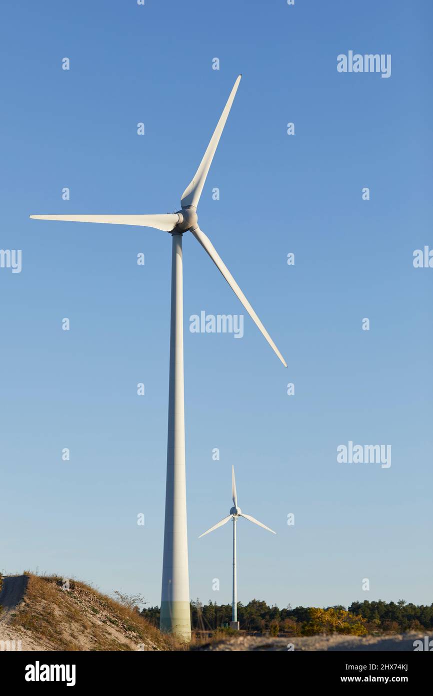 View of wind turbine Stock Photo - Alamy