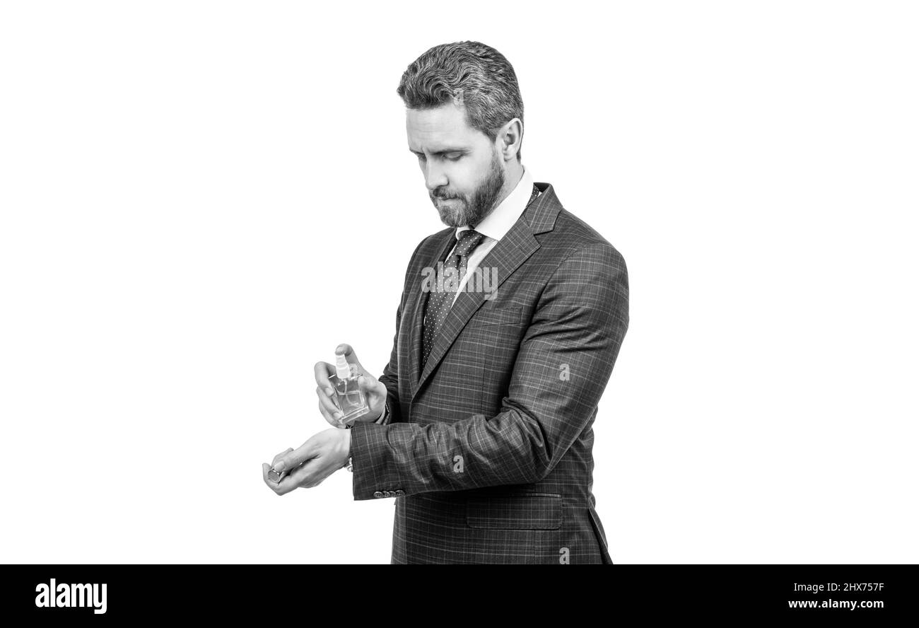try this one. handsome man choose perfume. masculine cosmetics. male ...