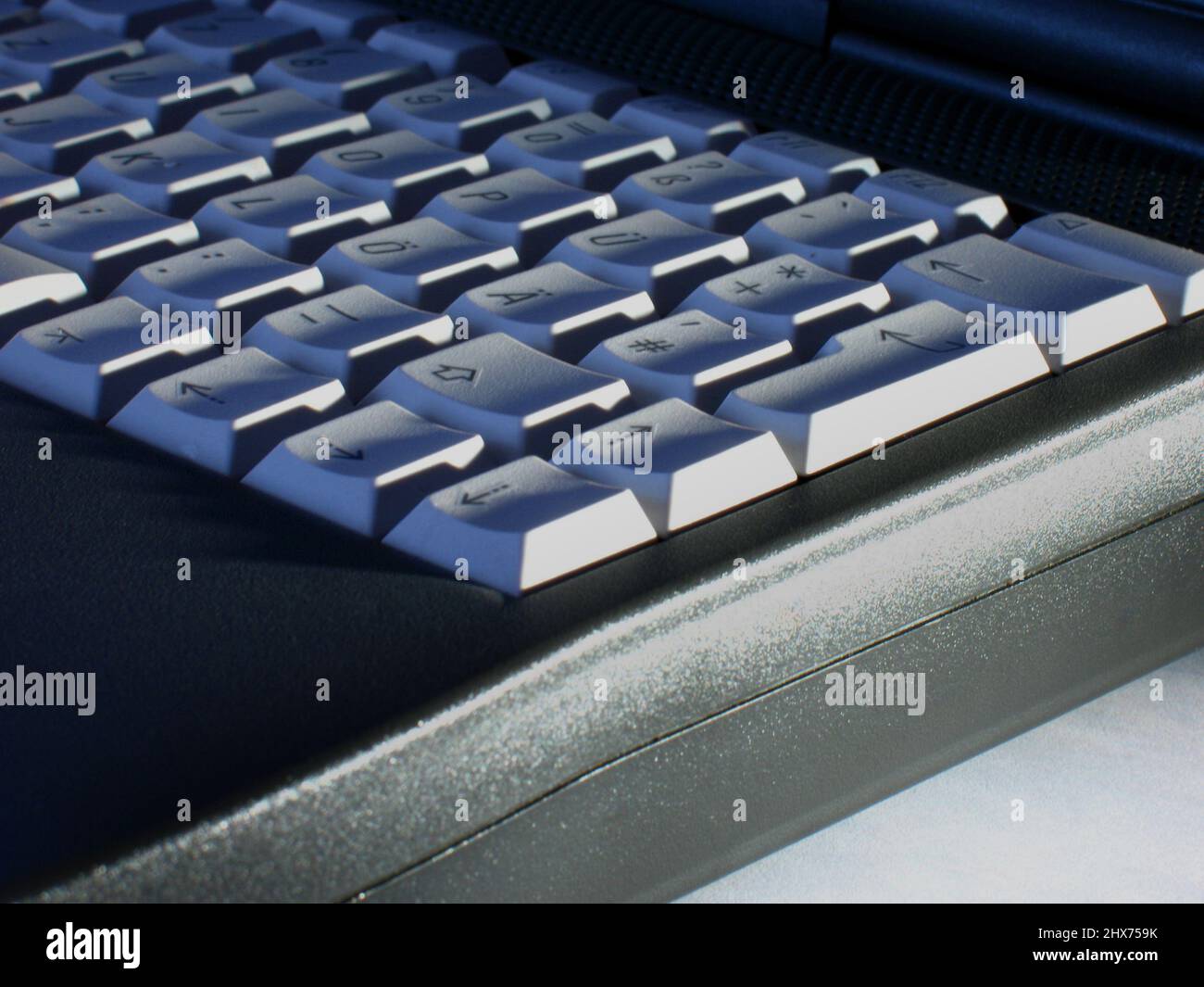 Close-up detail view of a computer and its keypad Stock Photo - Alamy
