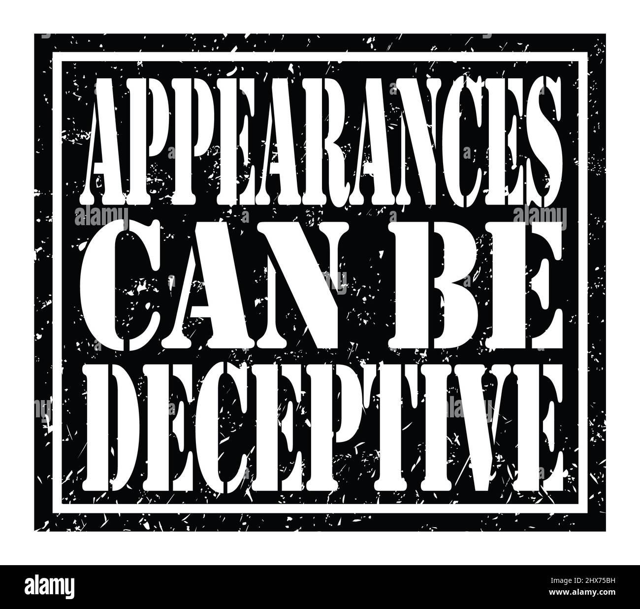 Deceptive appearances hi-res stock photography and images - Alamy