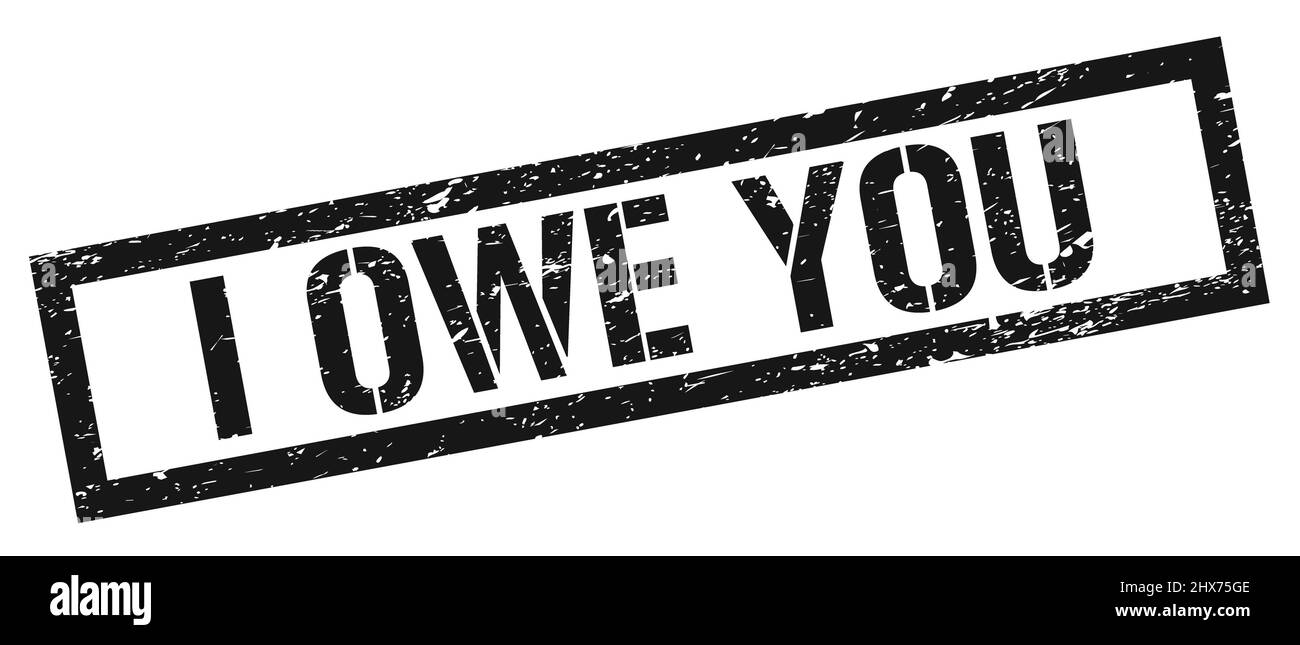 I owe you stamp hi-res stock photography and images - Alamy