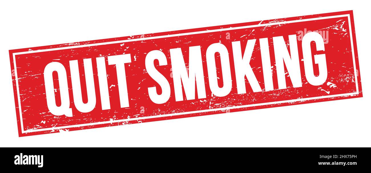 Quit smoking stamp hi-res stock photography and images - Alamy