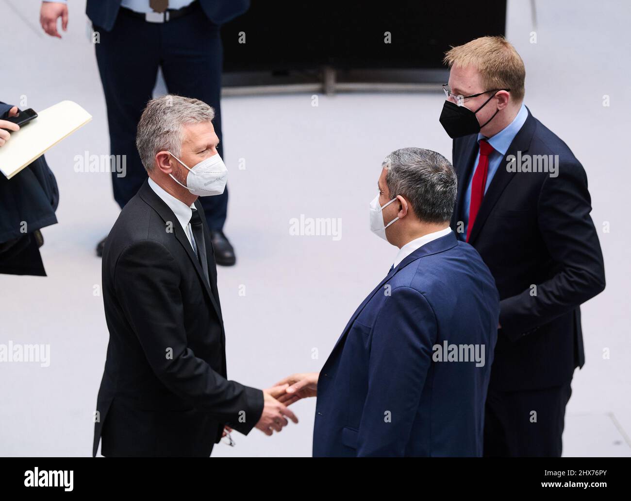 Berlin, Germany. 10th Mar, 2022. Andrej Melnyk (l-r), Ambassador of ...