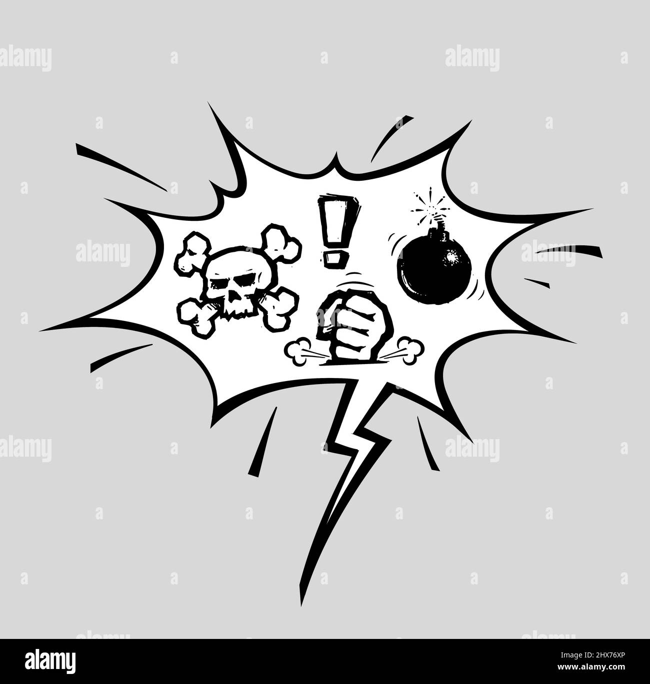 Exclamation mark symbol on Black and White Stock Photos & Images - Alamy