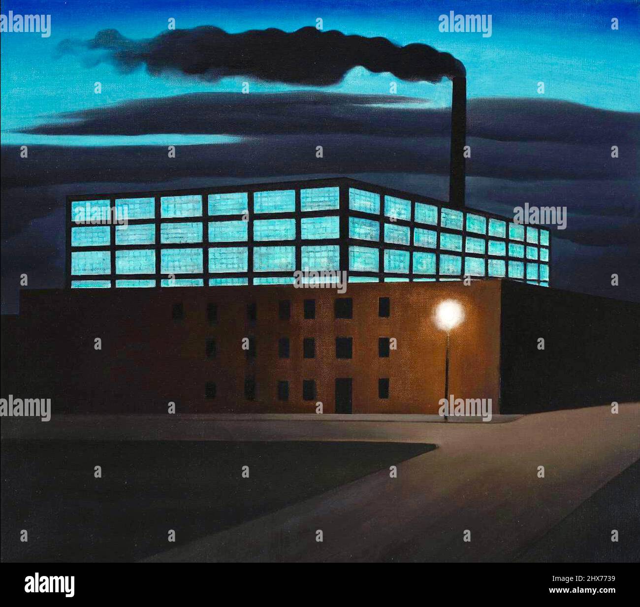 George Ault - Hoboken Factory - 1932 Stock Photo - Alamy