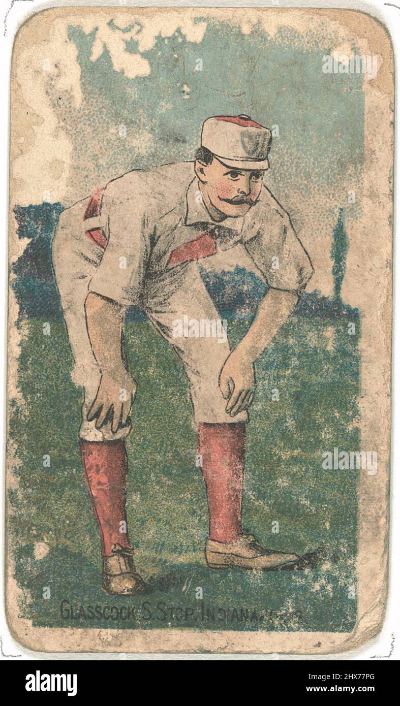 Vintage baseball player card artwork Stock Photo - Alamy