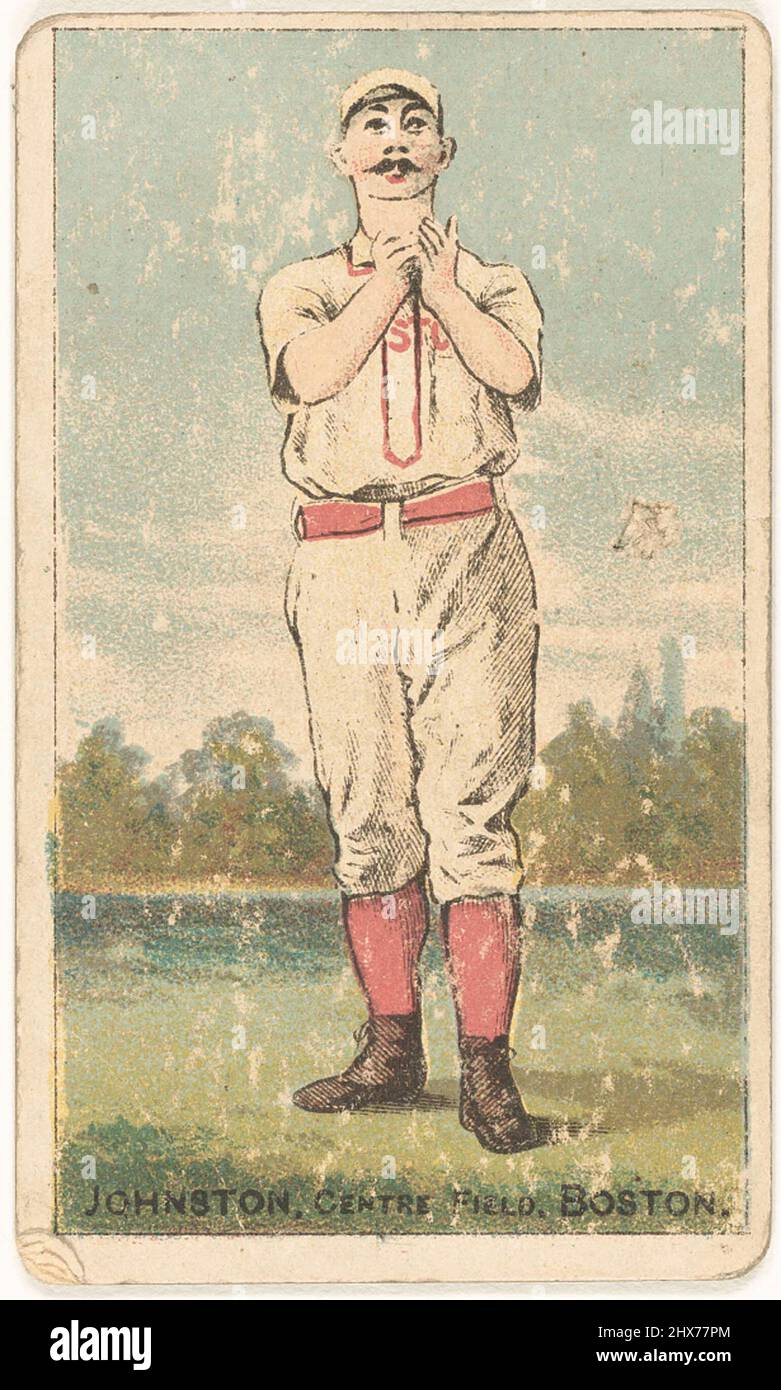 Vintage baseball player card artwork Stock Photo - Alamy