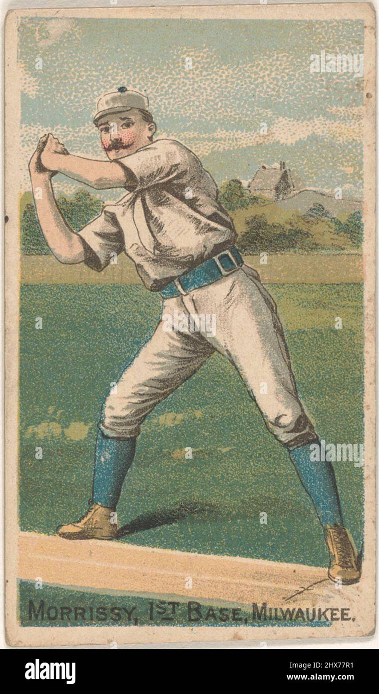 Vintage baseball player card artwork Stock Photo - Alamy