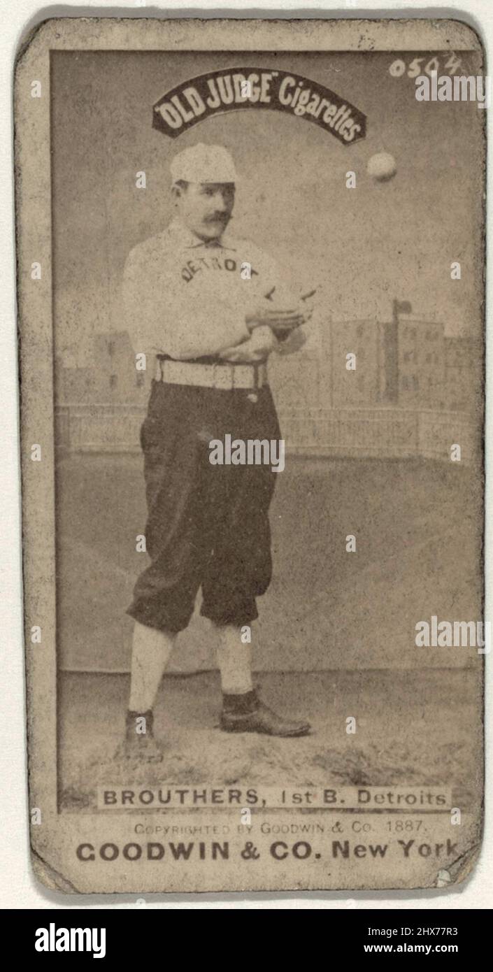 Vintage baseball player card artwork Stock Photo - Alamy