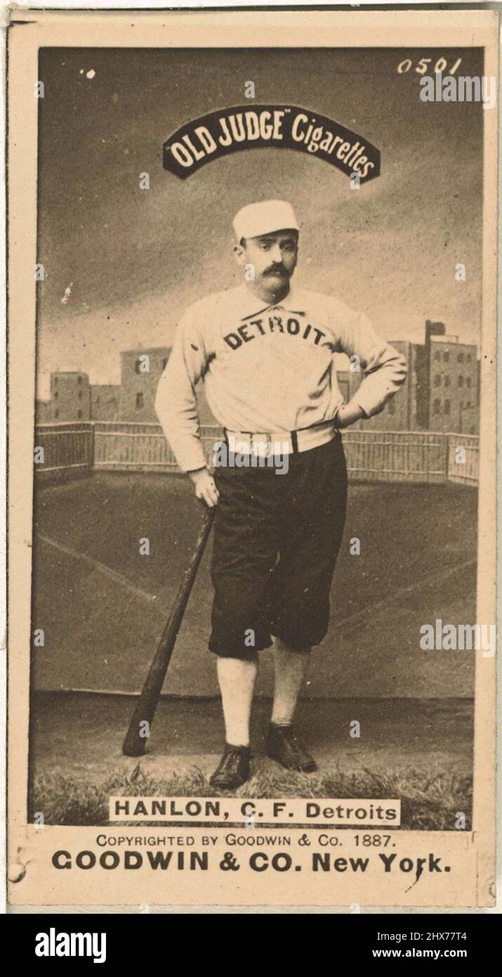 Vintage baseball player card artwork Stock Photo - Alamy