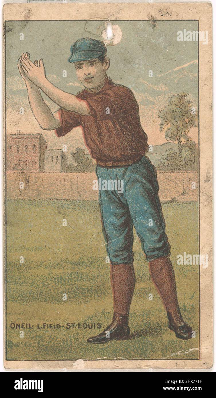 Vintage baseball player card artwork Stock Photo - Alamy