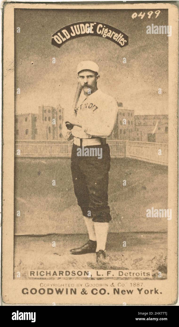 Vintage baseball player card artwork Stock Photo - Alamy