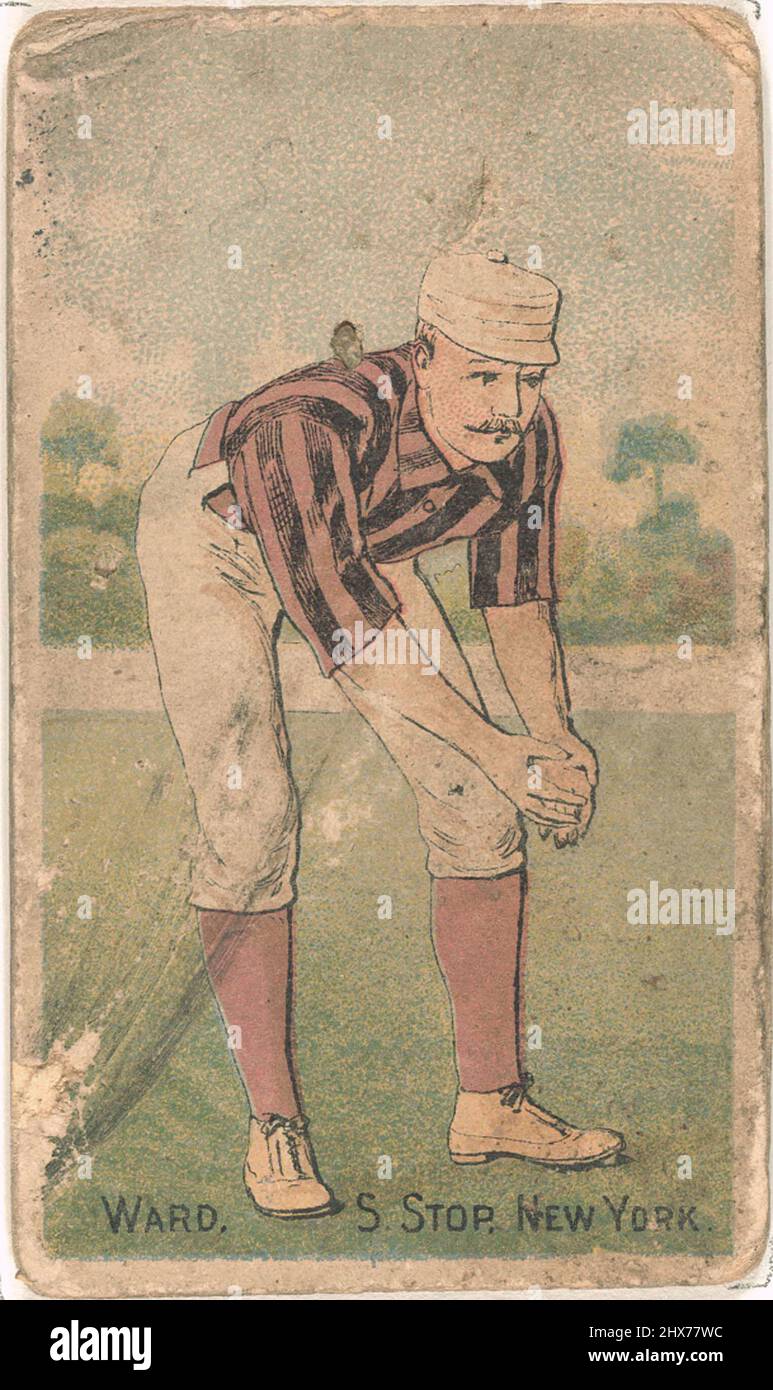 Vintage baseball player card artwork Stock Photo - Alamy