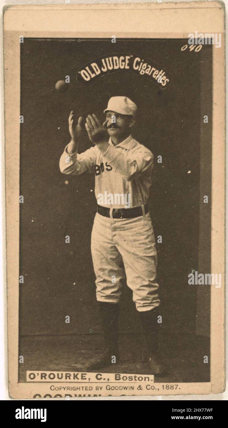 Vintage baseball player card artwork Stock Photo - Alamy