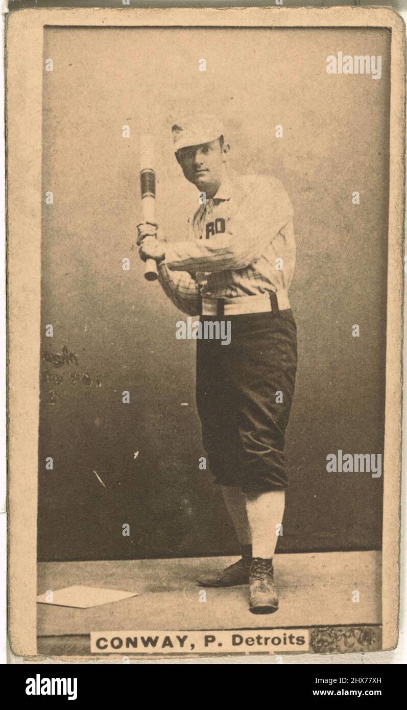 Vintage baseball player card artwork Stock Photo - Alamy