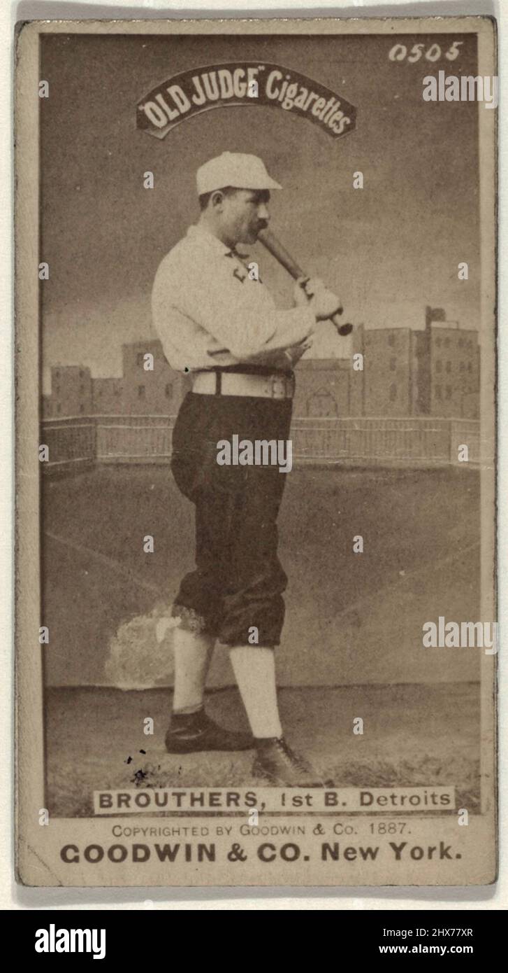Vintage baseball player card artwork Stock Photo - Alamy