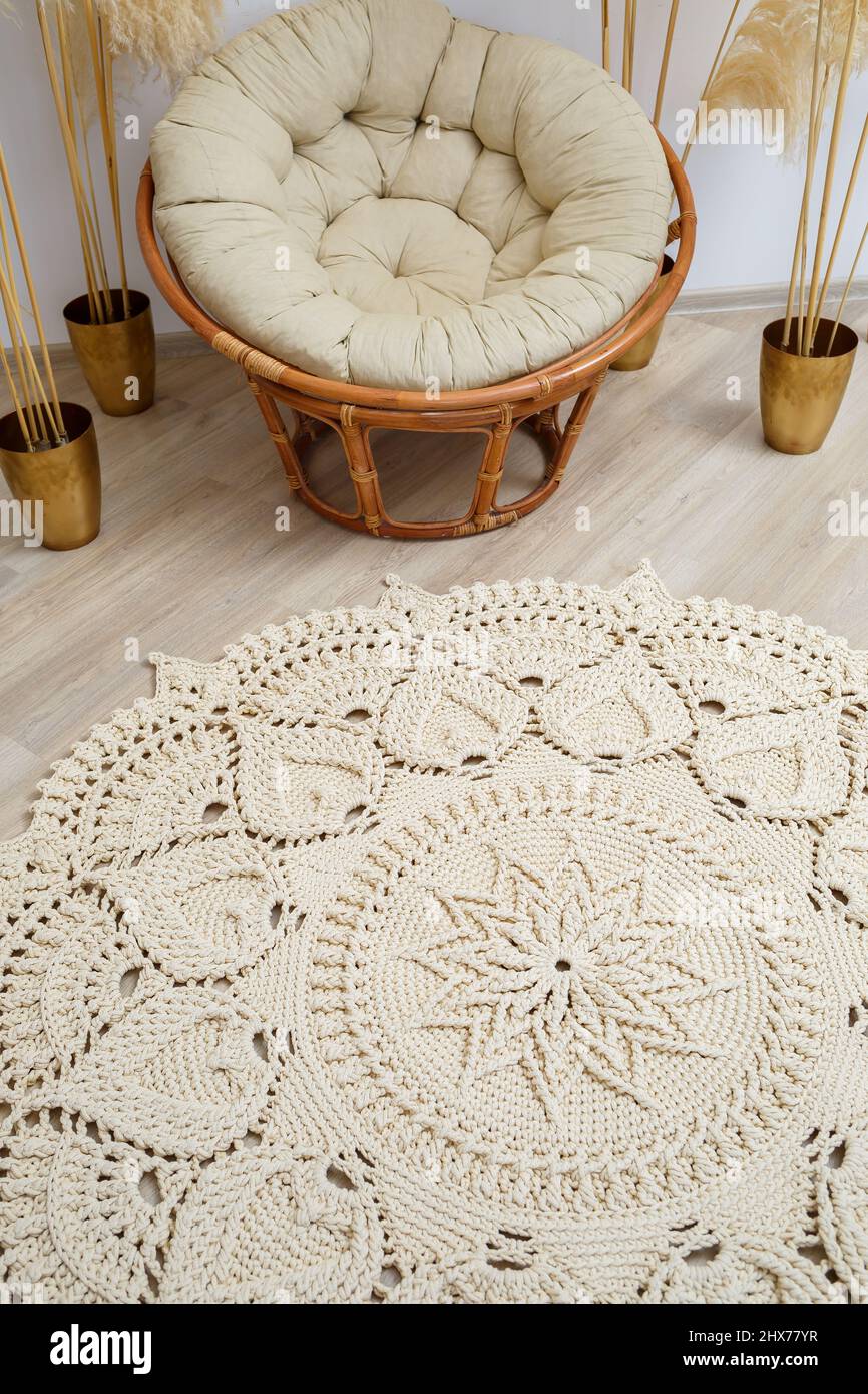 Cute homemade thick thread knitting pattern made by hand: handmade ...