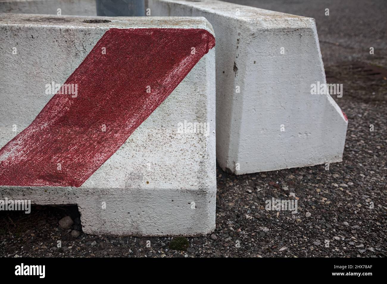 Road block roadblock concept closed hi-res stock photography and images ...