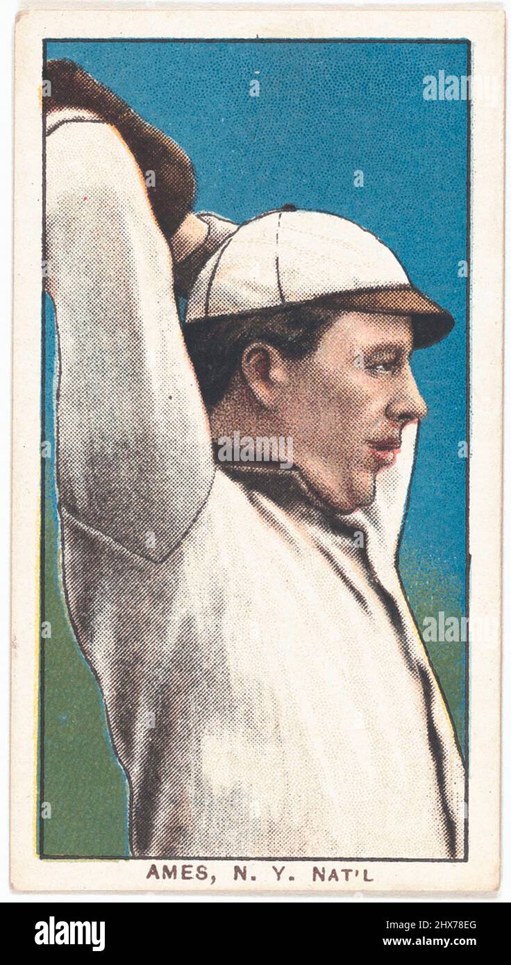 Vintage baseball player card artwork Stock Photo - Alamy