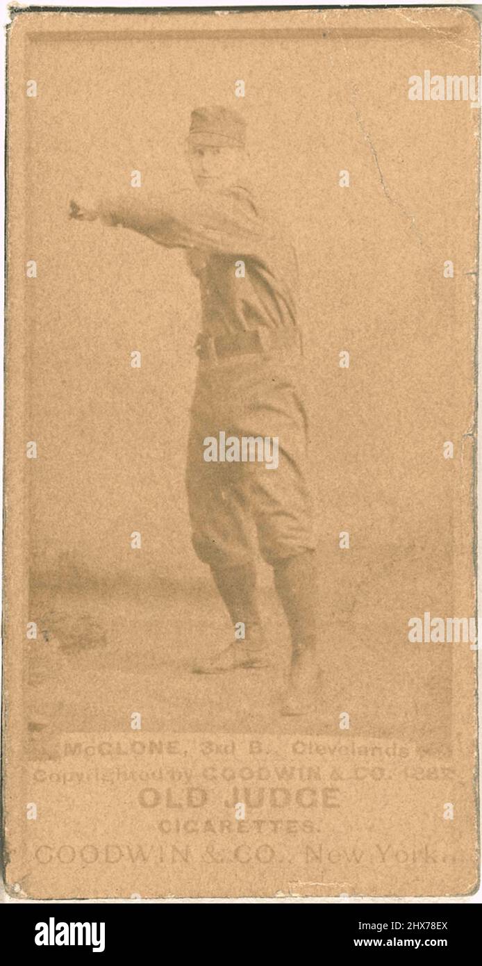 Vintage baseball player card artwork Stock Photo - Alamy